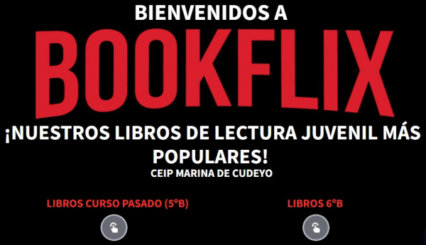 Bookflix, proyecto de animación a la lectura del CEIP Marina de Cudeyo