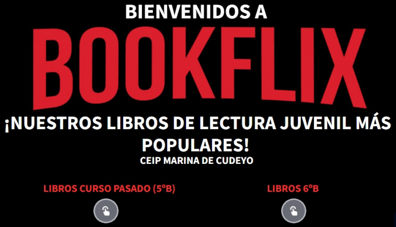 Bookflix, proyecto de animación a la lectura del CEIP Marina de Cudeyo